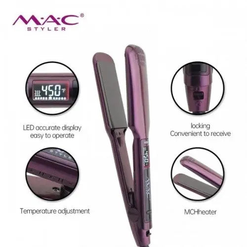 MAC STYLER Lisseur MC-2049 Fer à lisser pour cheveux, violet, – Seven