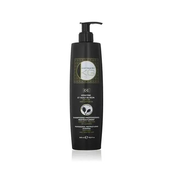KERAGOLD pro shampoing CC kératine et Huile de Ricin cheveux abîmés ...