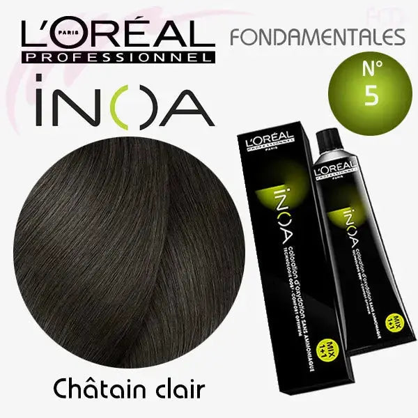 L'Oréal Professionnel INOA-FONDAMENTAL - CHÂTAIN CLAIR - N°5, 60g – Seven
